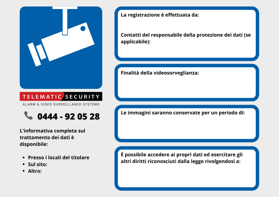 Cartelli per la videosorveglianza: come comportarsi? - Telematic Security
